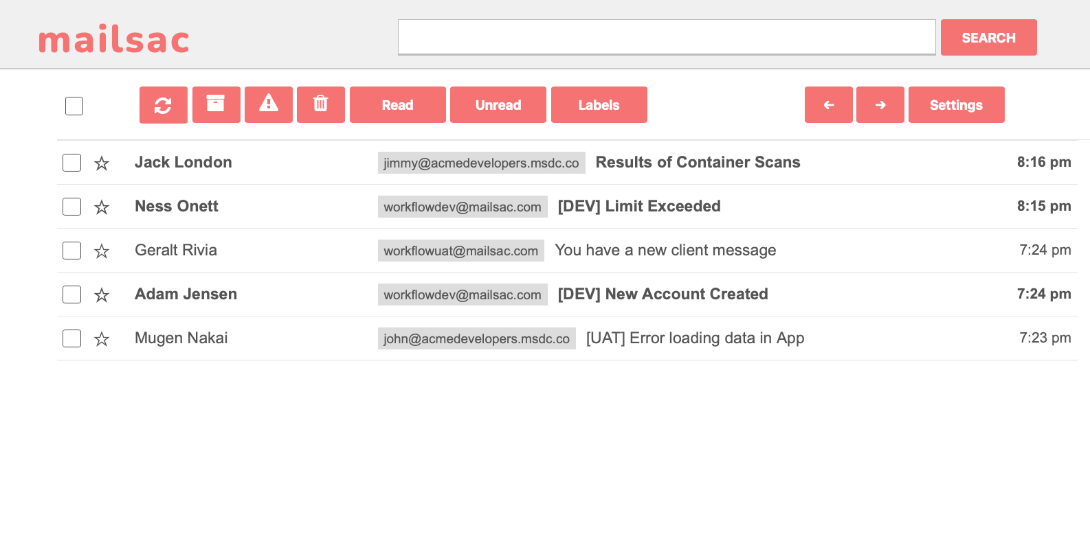 SoftwareOne Marketplace - Mailsac