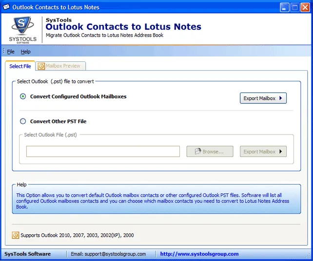 SoftwareOne Marketplace - Outlook Contacts to Lotus Notes