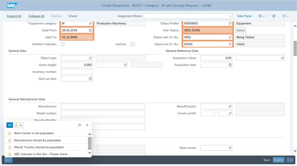 SoftwareOne Marketplace - SAP Master Data Governance, EAM extension
