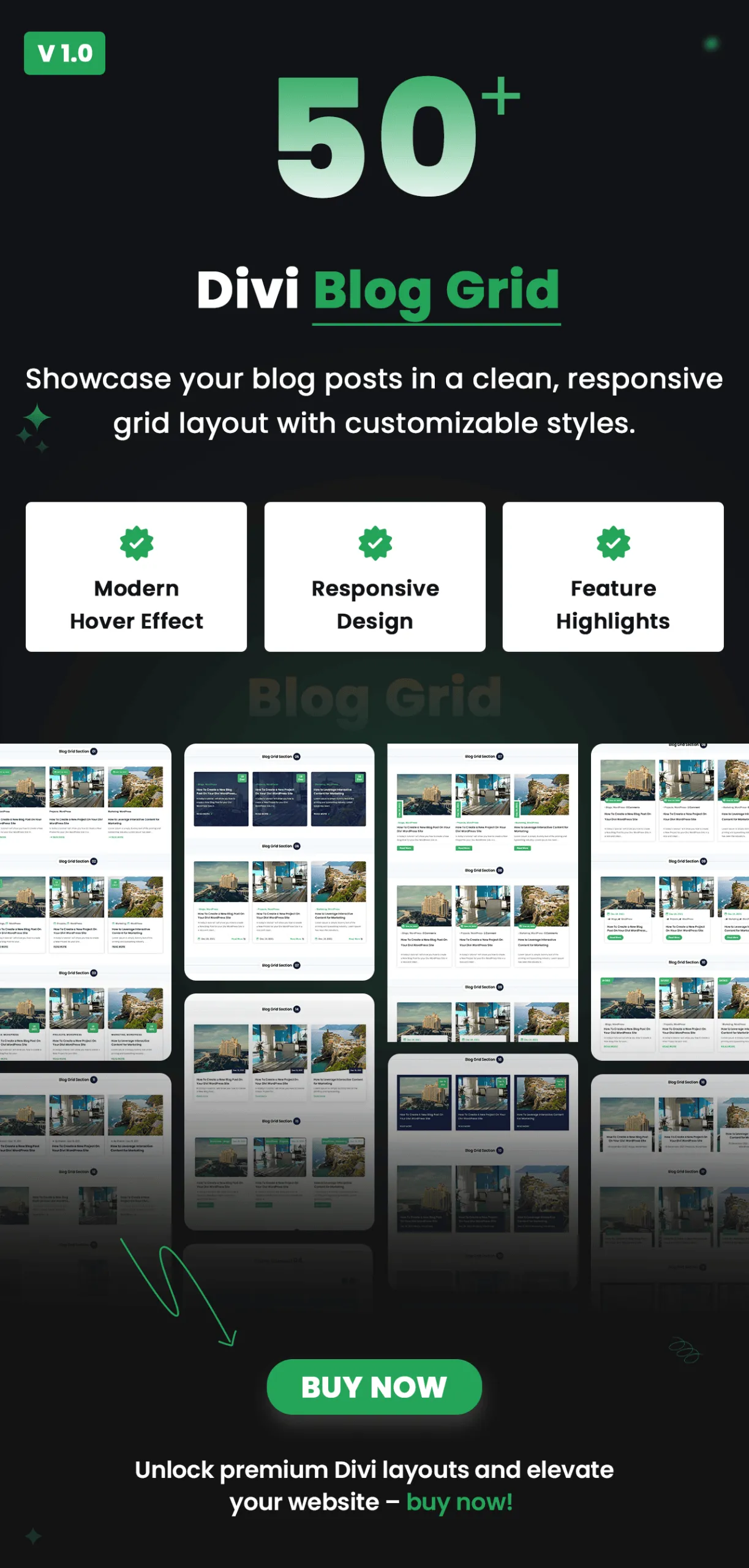 SoftwareOne Marketplace - Divi Blog Module Grid View Style Section ...